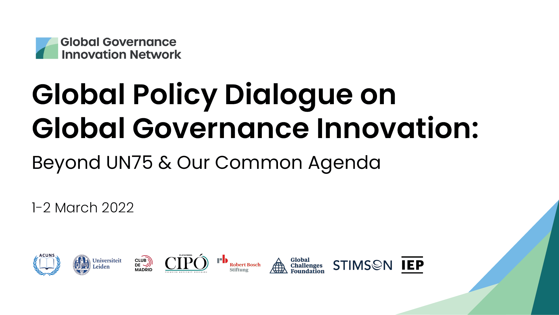 Global Policy Dialogue on Global Governance Innovation: Beyond UN75 ...